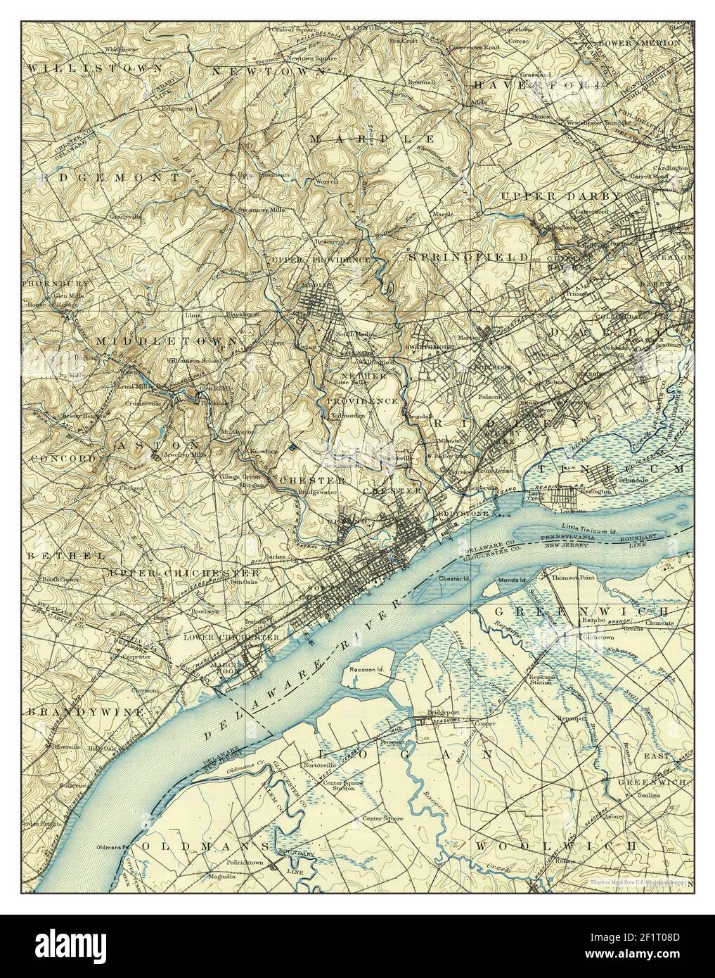 Chester pennsylvania map hi-res stock photography and images - Alamy