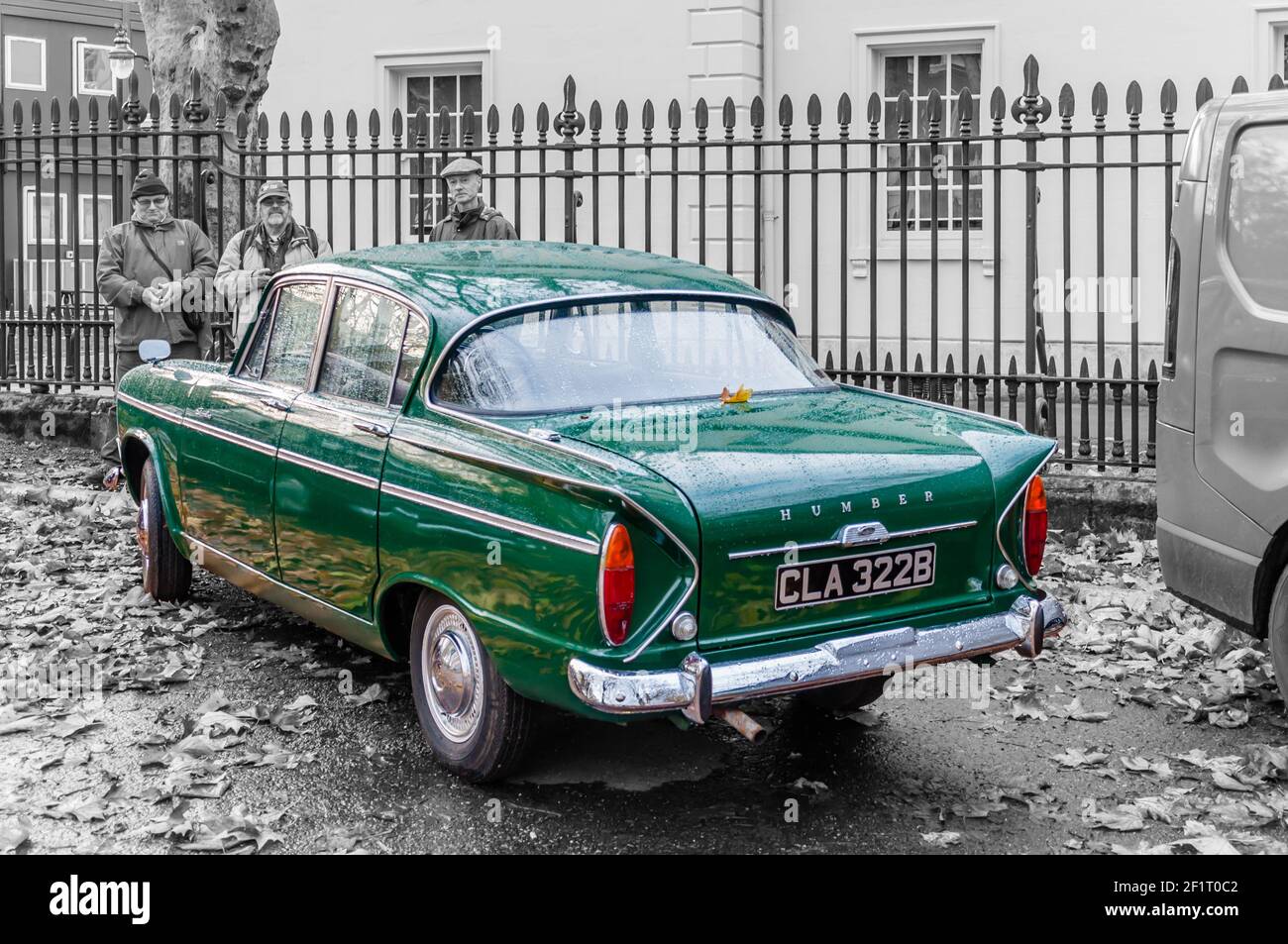 A classic Humber Sceptre at a vintage vehicle (Selective Colour Stock ...