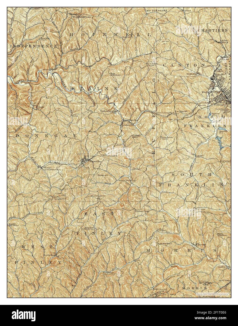 Claysville, Pennsylvania, map 1907, 1:62500, United States of America ...