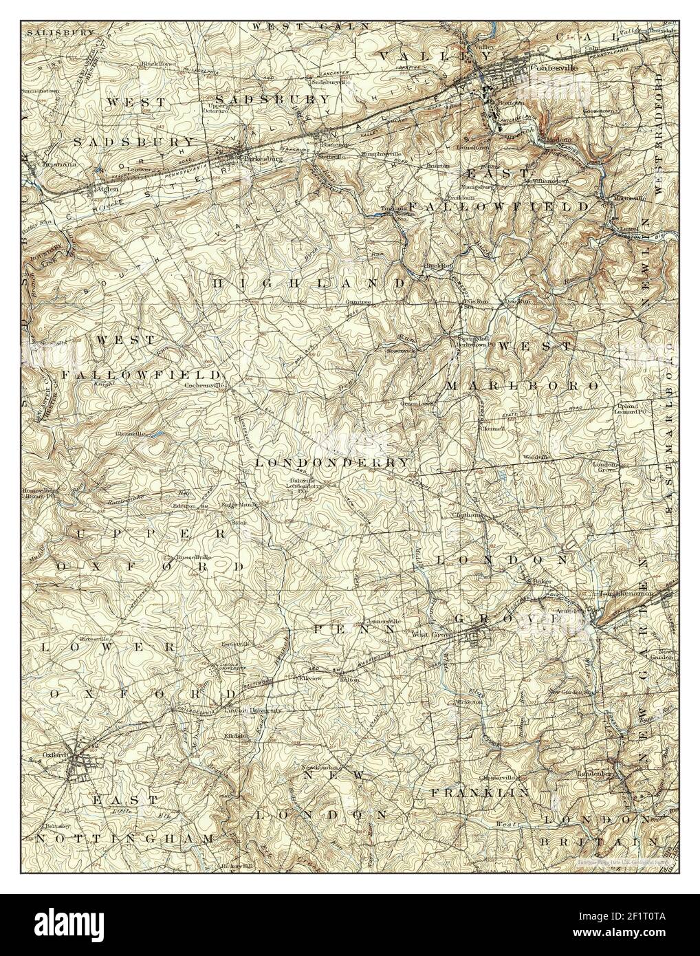 Coatesville map hi-res stock photography and images - Alamy
