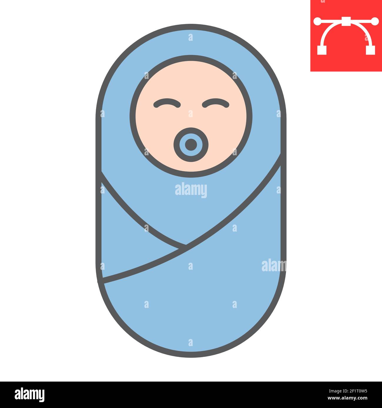 Baby swaddle blanket Stock Vector Images - Alamy
