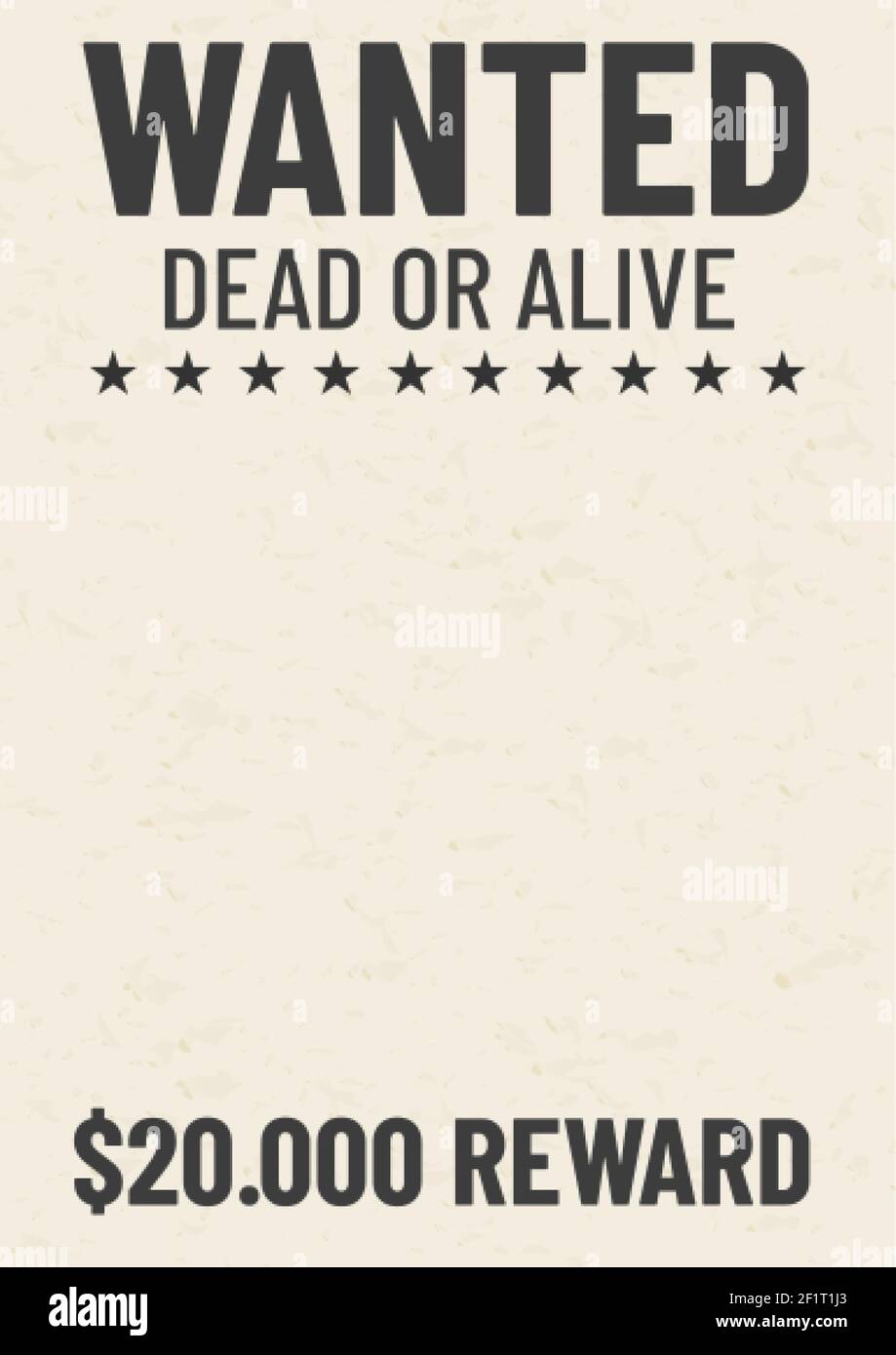 Vintage western reward placard. Wanted dead or alive poster template ...