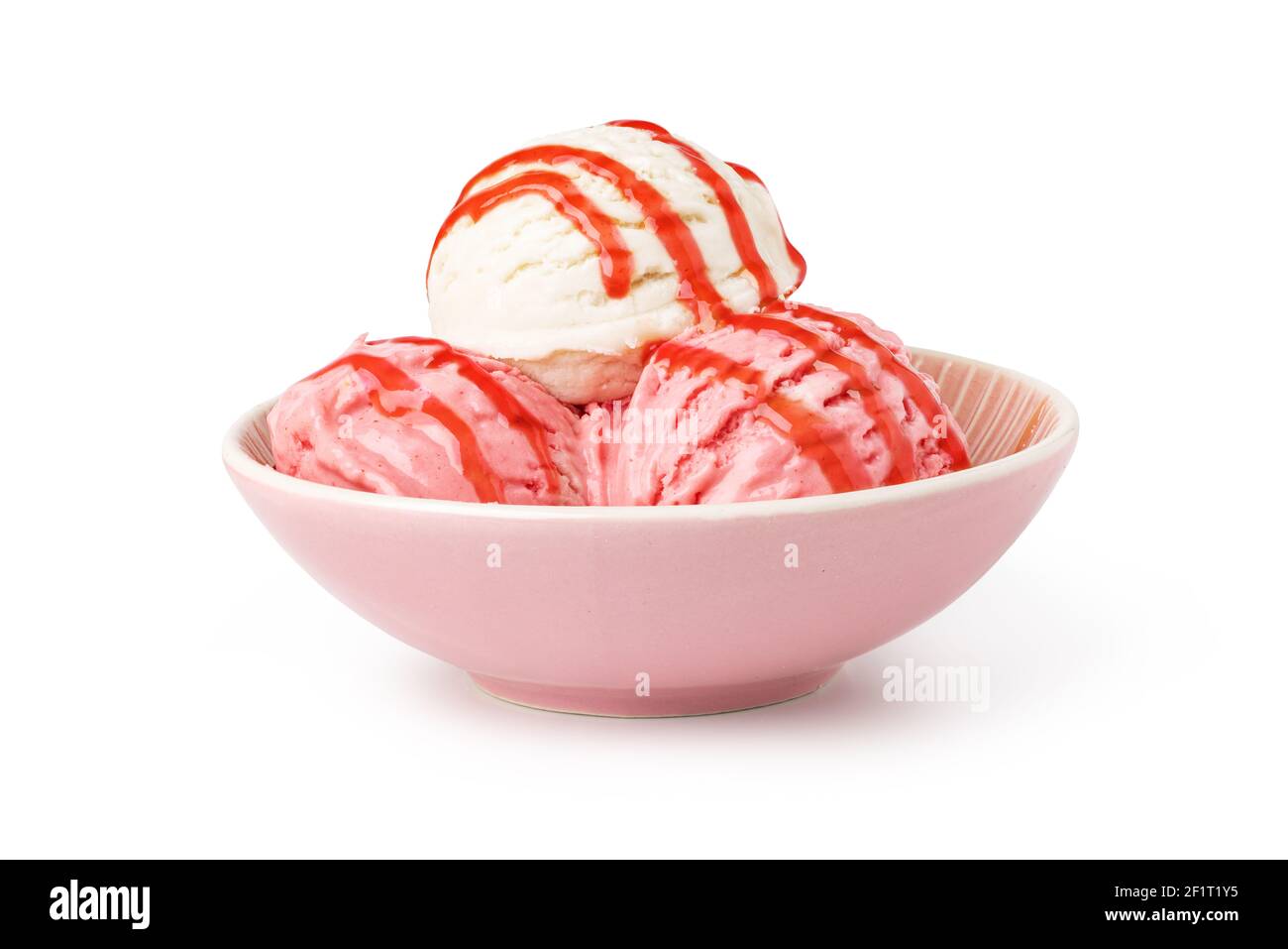 Ice cream ball isolated Stock Photo - Alamy