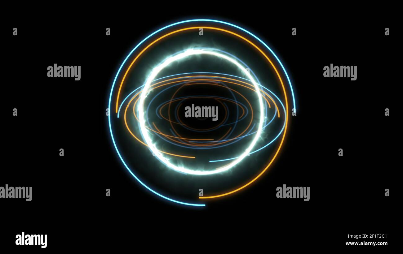 3D illustration - HUD Element in Hologram Style with light Stock Photo ...
