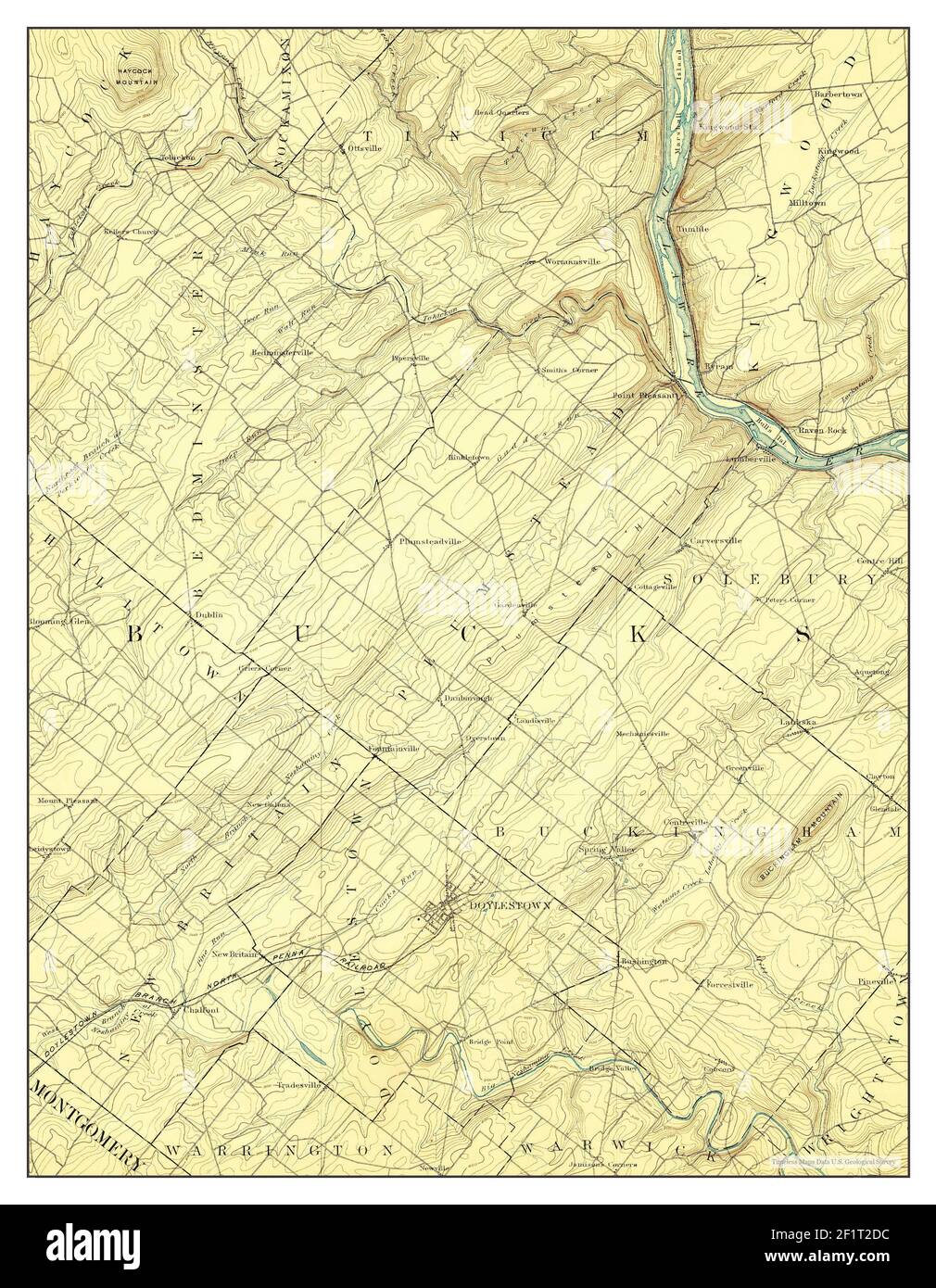 Doylestown pennsylvania map hi-res stock photography and images - Alamy