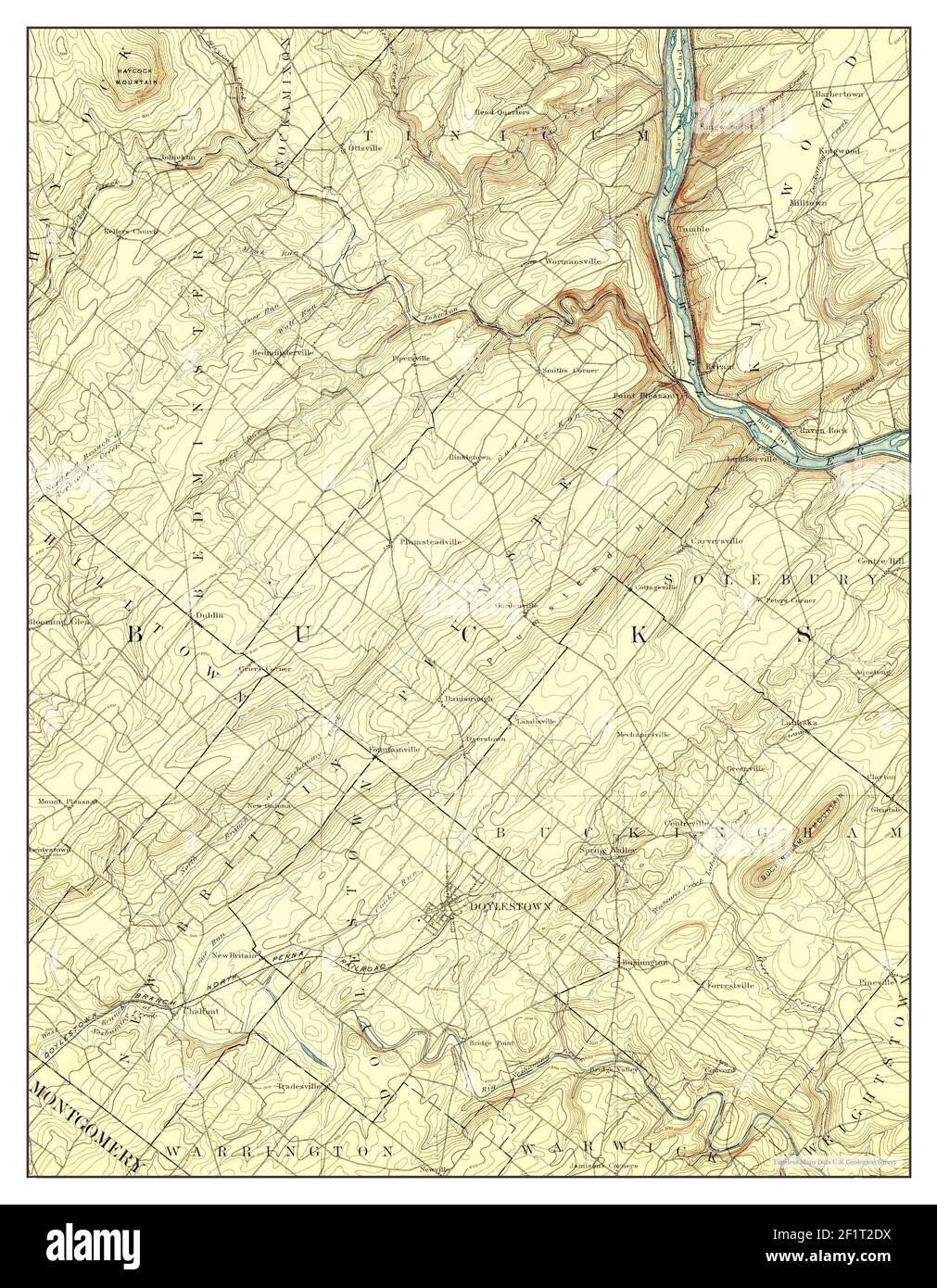 Map of doylestown hi-res stock photography and images - Alamy
