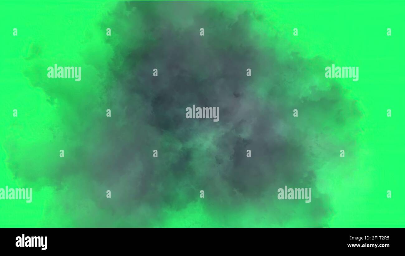 3D illustration - Clouds effect on green screen Stock Photo - Alamy
