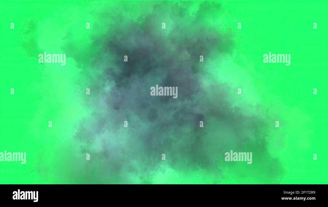 3D illustration - Clouds effect on green screen Stock Photo - Alamy