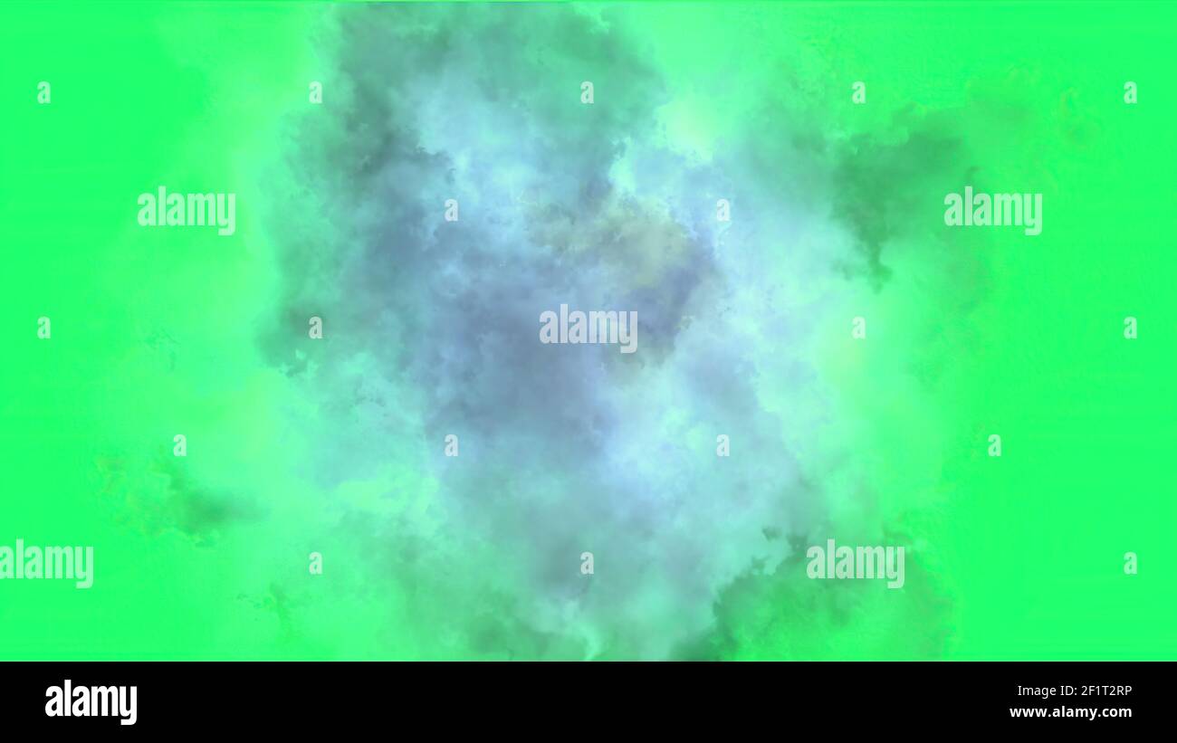 3D illustration - Clouds effect on green screen Stock Photo - Alamy
