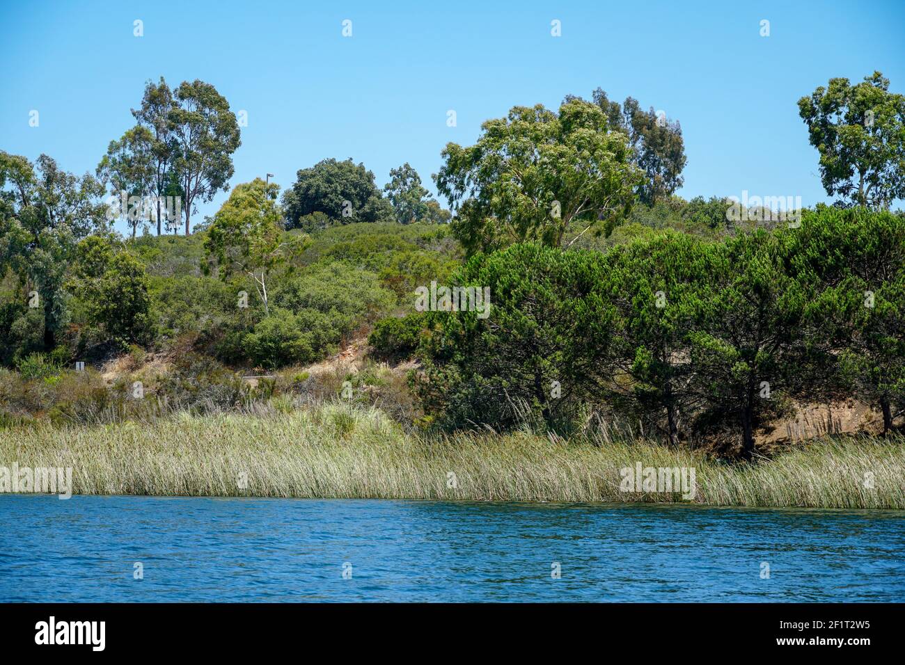 Miramar reservoir in the Scripps Miramar Ranch community, San Diego ...