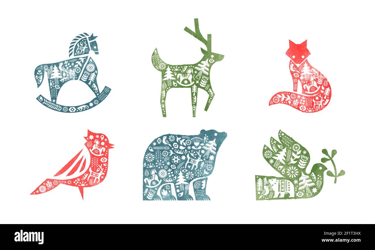 Folk Art Animal Drawings