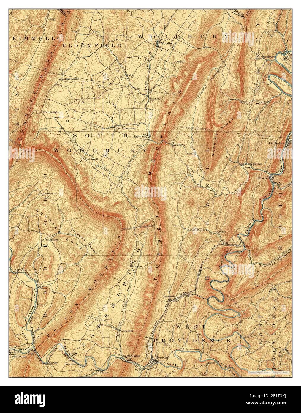 Everett, Pennsylvania, map 1902, 1:62500, United States of America by ...