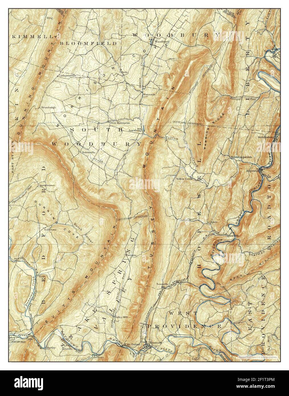 Everett, Pennsylvania, map 1902, 1:62500, United States of America by ...