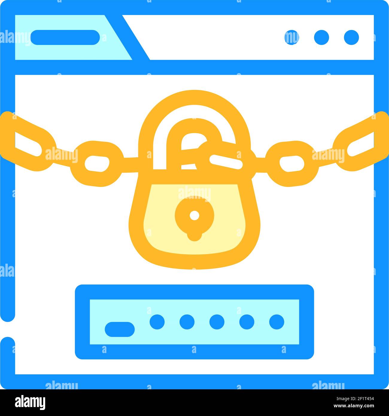 password lock color icon vector illustration line Stock Vector Image ...