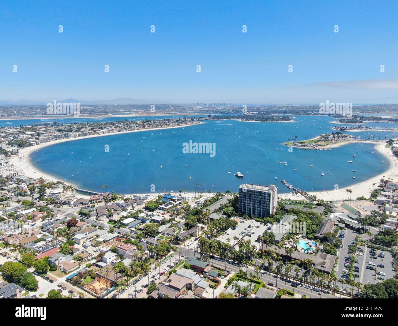 Aerial view of Mission Bay in San Diego.California Stock Photo - Alamy
