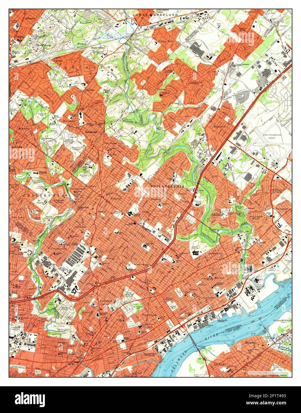 Map Of Frankford Cut Out Stock Images & Pictures - Alamy