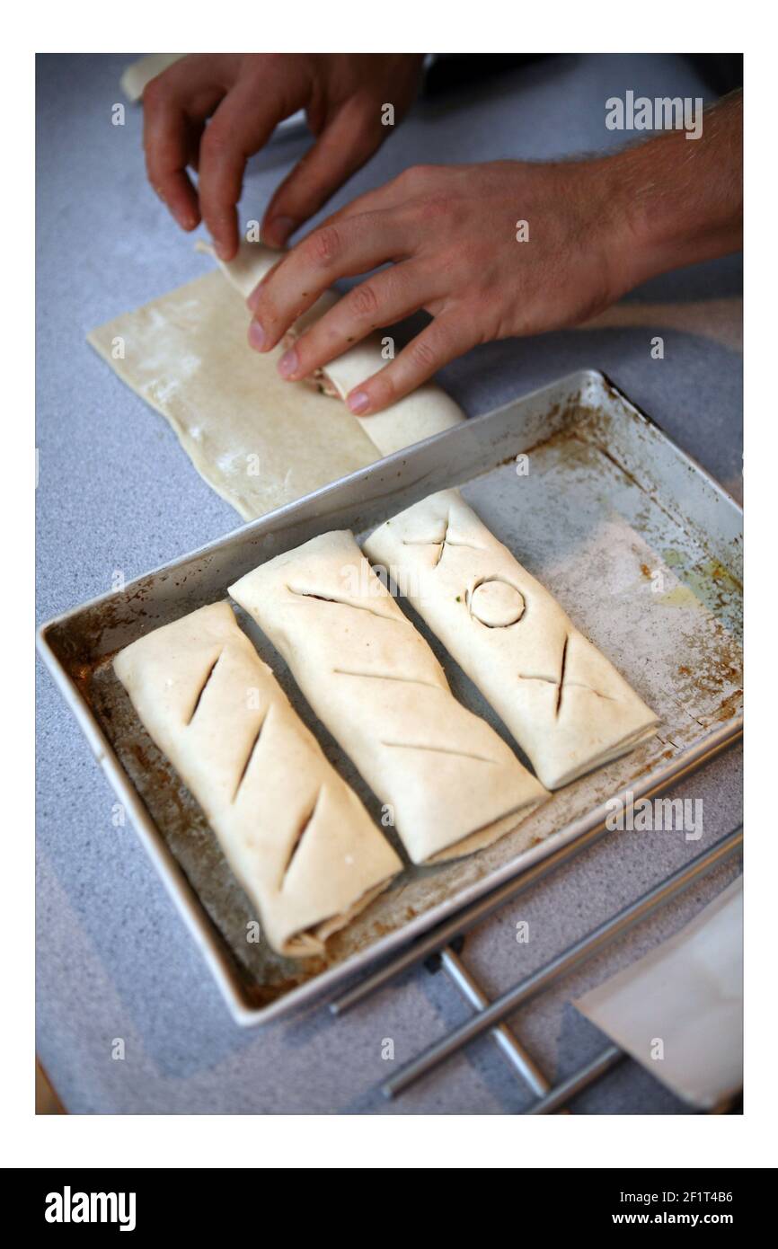 Simon Usborne cooks a pack lunch and eats in the office. Sausage Rolls ...
