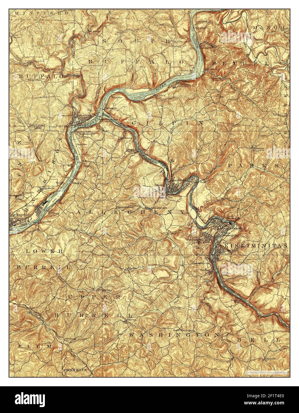 Freeport, Pennsylvania, map 1909, 1:62500, United States of America by ...
