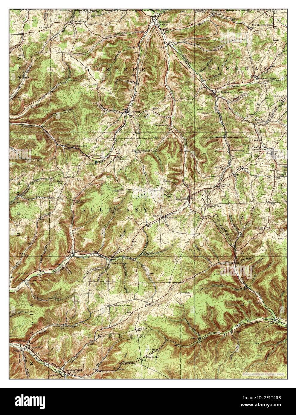 Old map of genesee county hi-res stock photography and images - Alamy