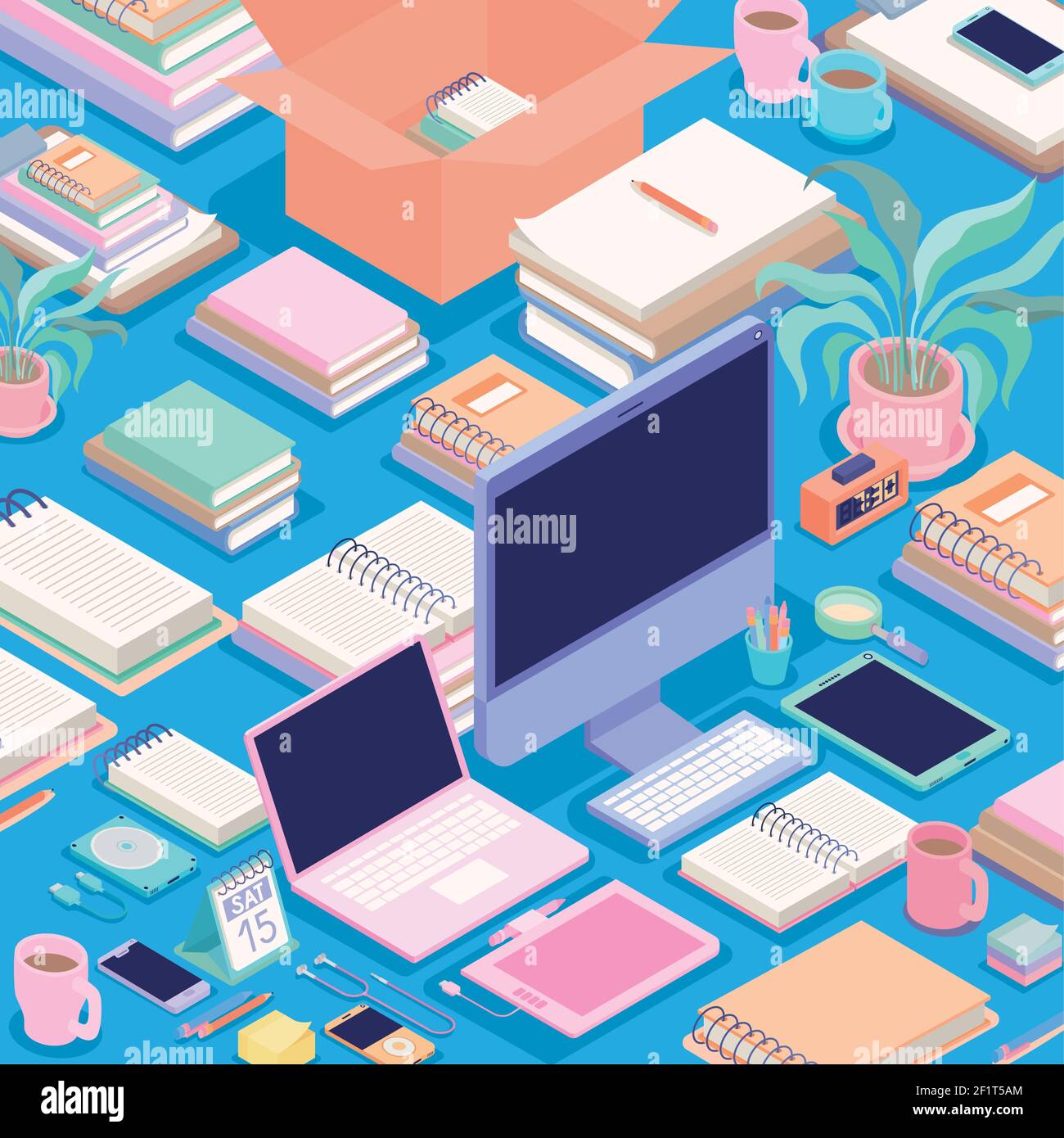 grouped workplace icons Stock Vector Image & Art - Alamy