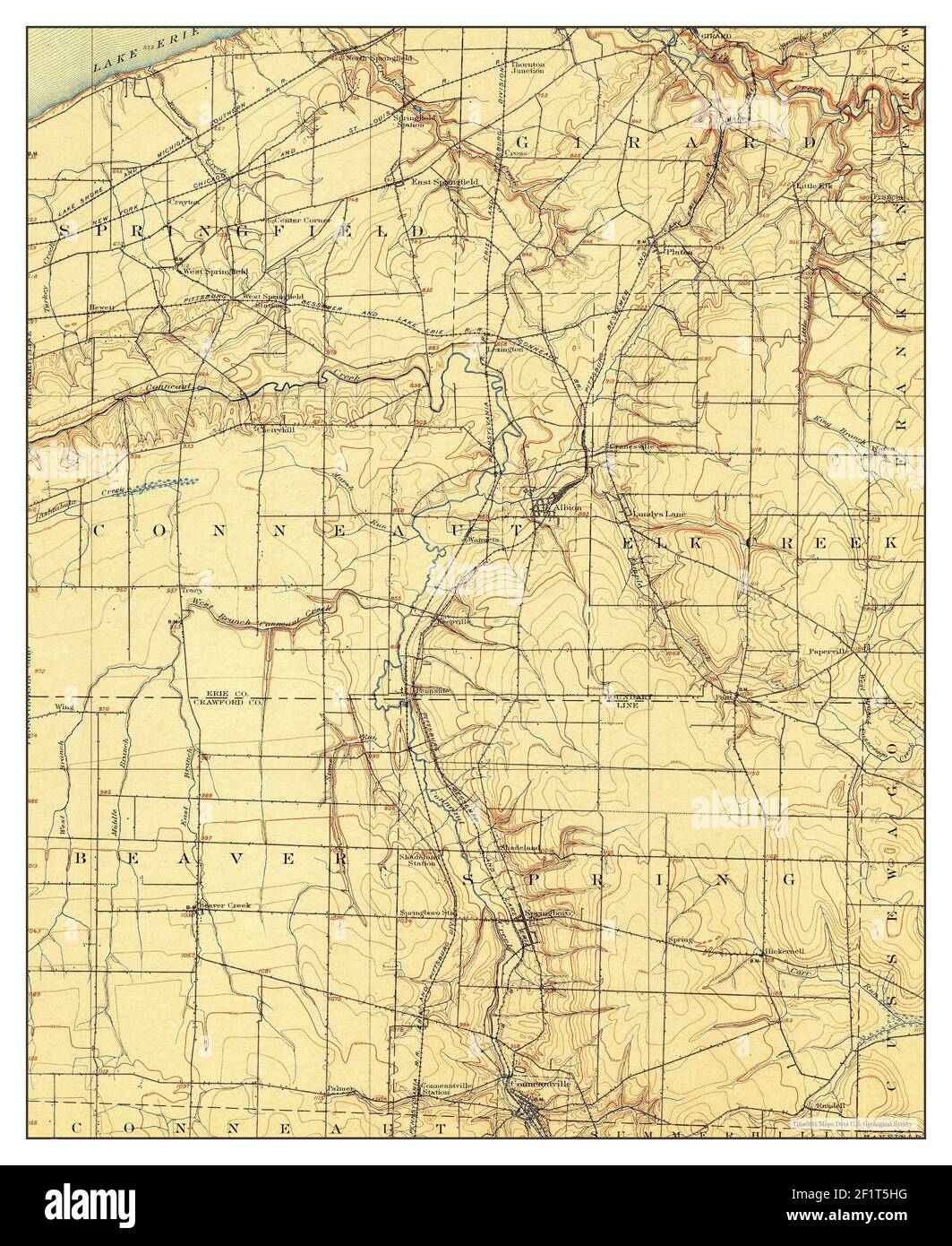 Girard, Pennsylvania, map 1900, 1:62500, United States of America by ...