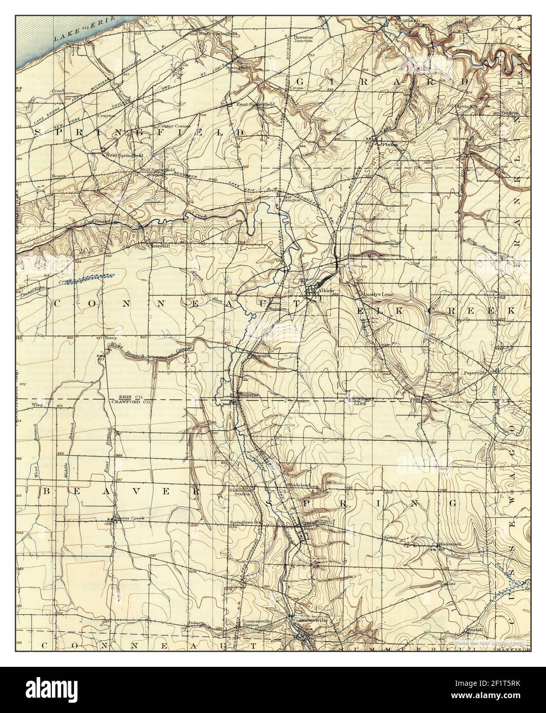 Pennsylvania map 1900 hi-res stock photography and images - Alamy