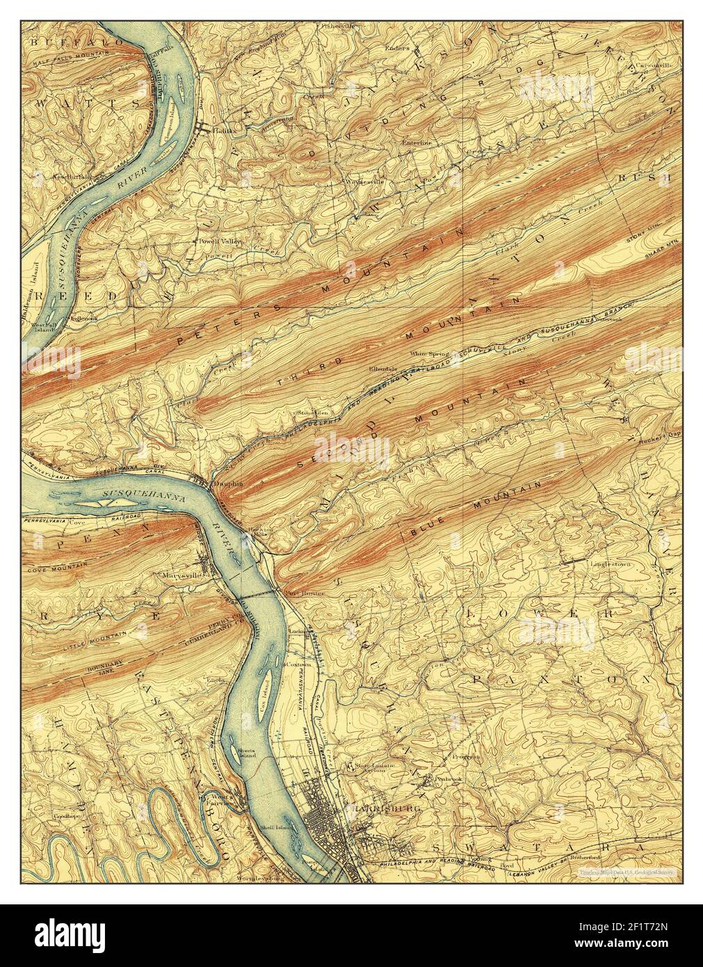 Harrisburg, Pennsylvania, map 1899, 1:62500, United States of America ...