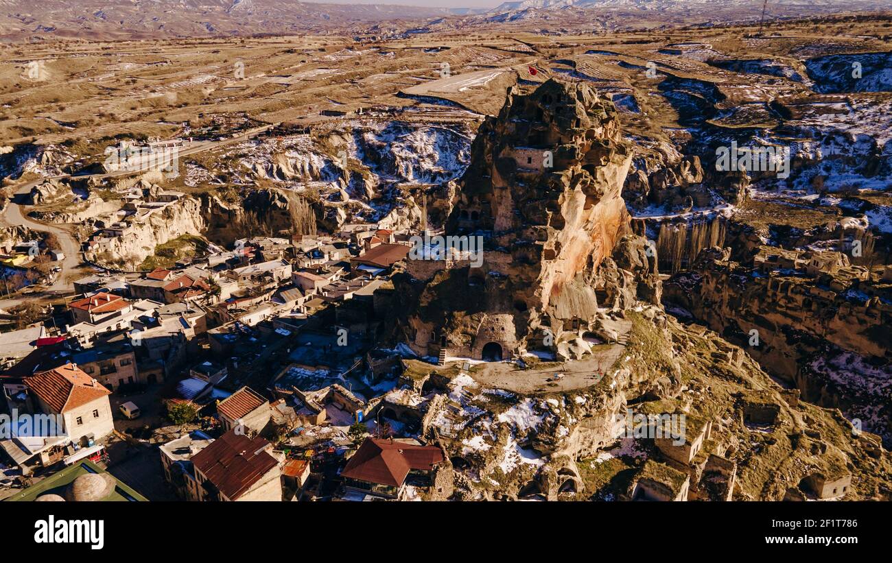 Ortahisar is famous for picturesque stone houses and castle-like rock ...