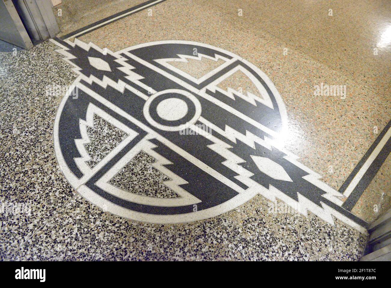Art deco inlays in the floors of Hoover Dam by Allen Tupper True based ...