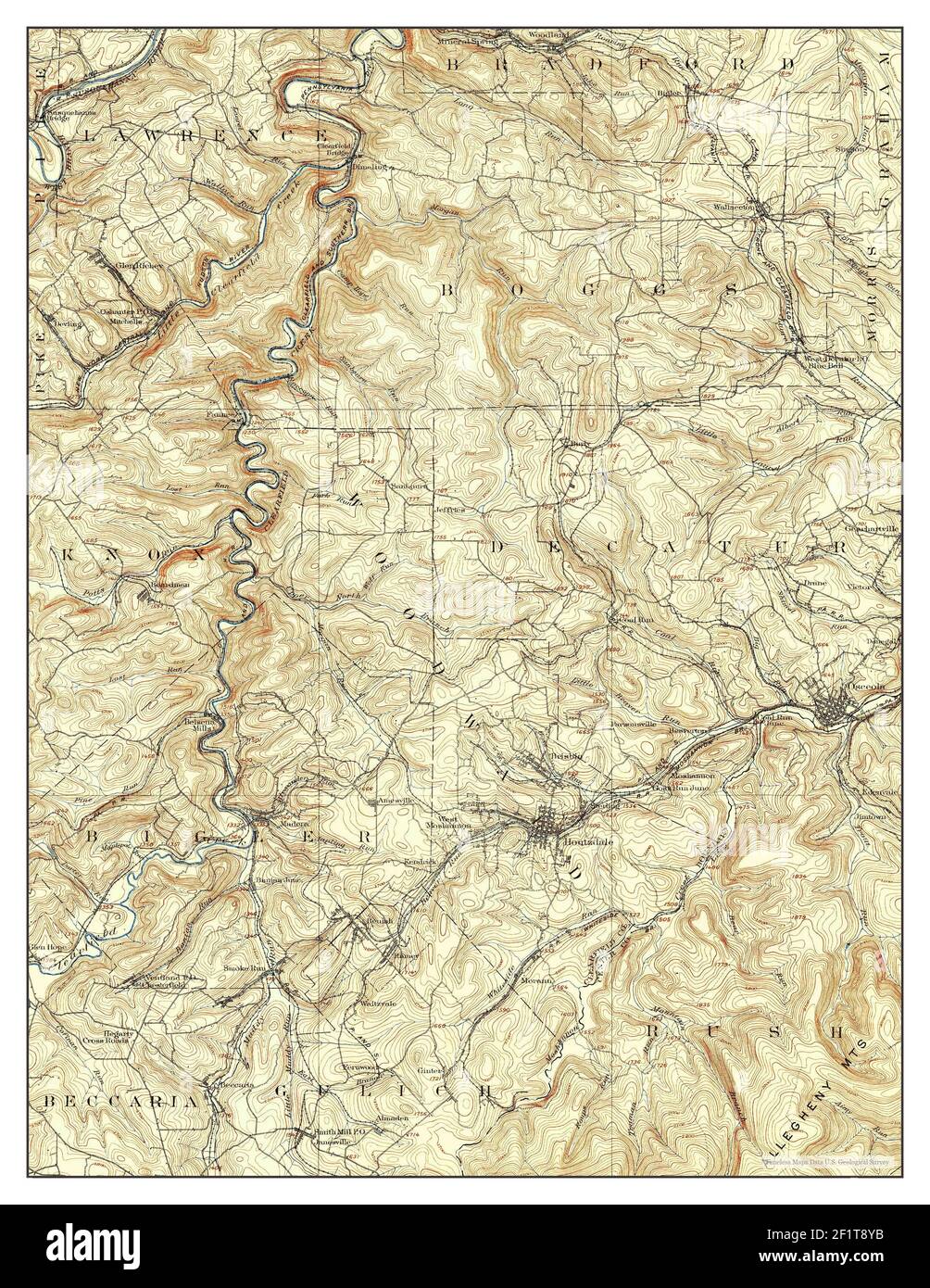 Houtzdale, Pennsylvania, map 1905, 1:62500, United States of America by ...
