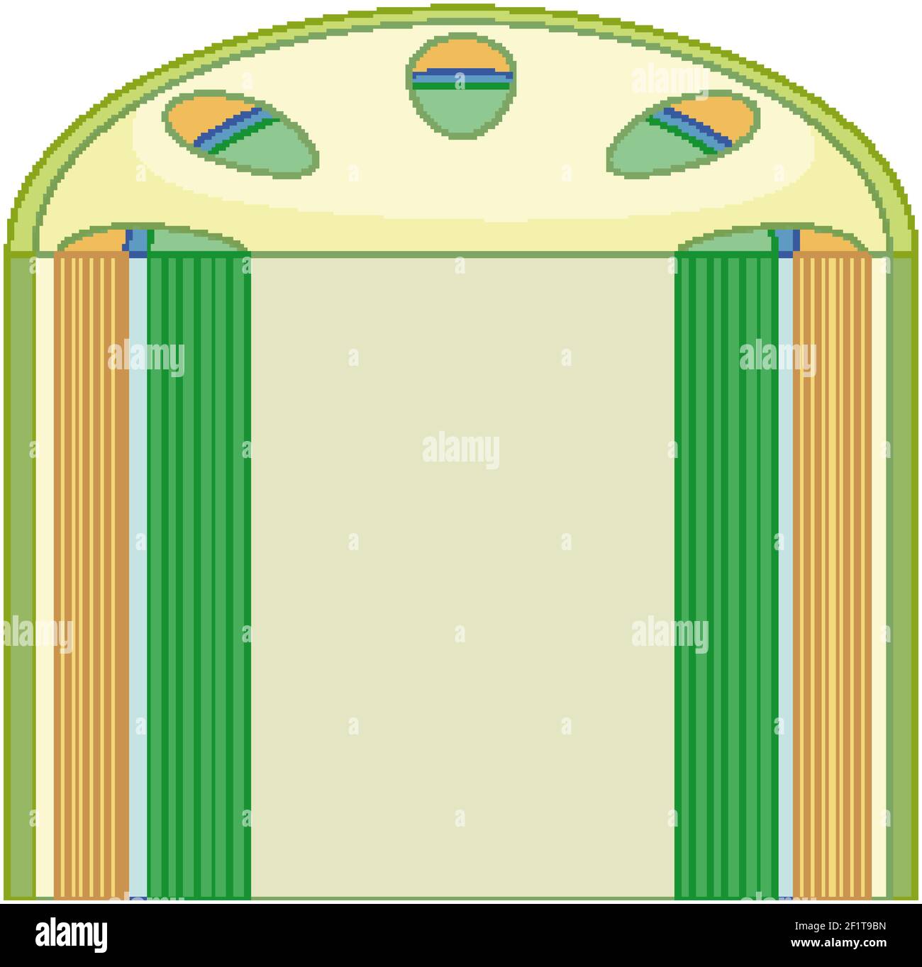 Elements of vascular tissue system in plants illustration Stock Vector ...