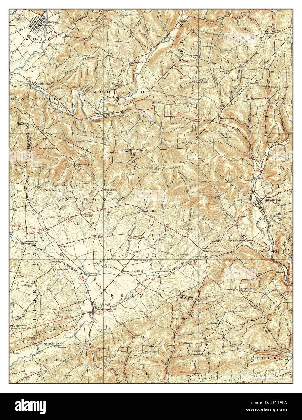 Map of hughesville hi-res stock photography and images - Alamy
