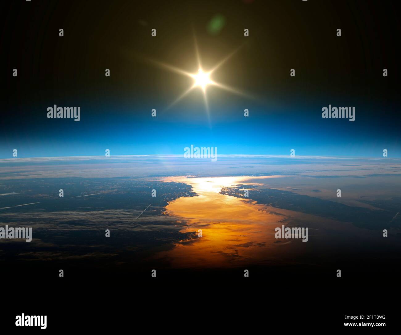 Planet Earth and Sun. Elements of this image furnished by NASA Stock ...