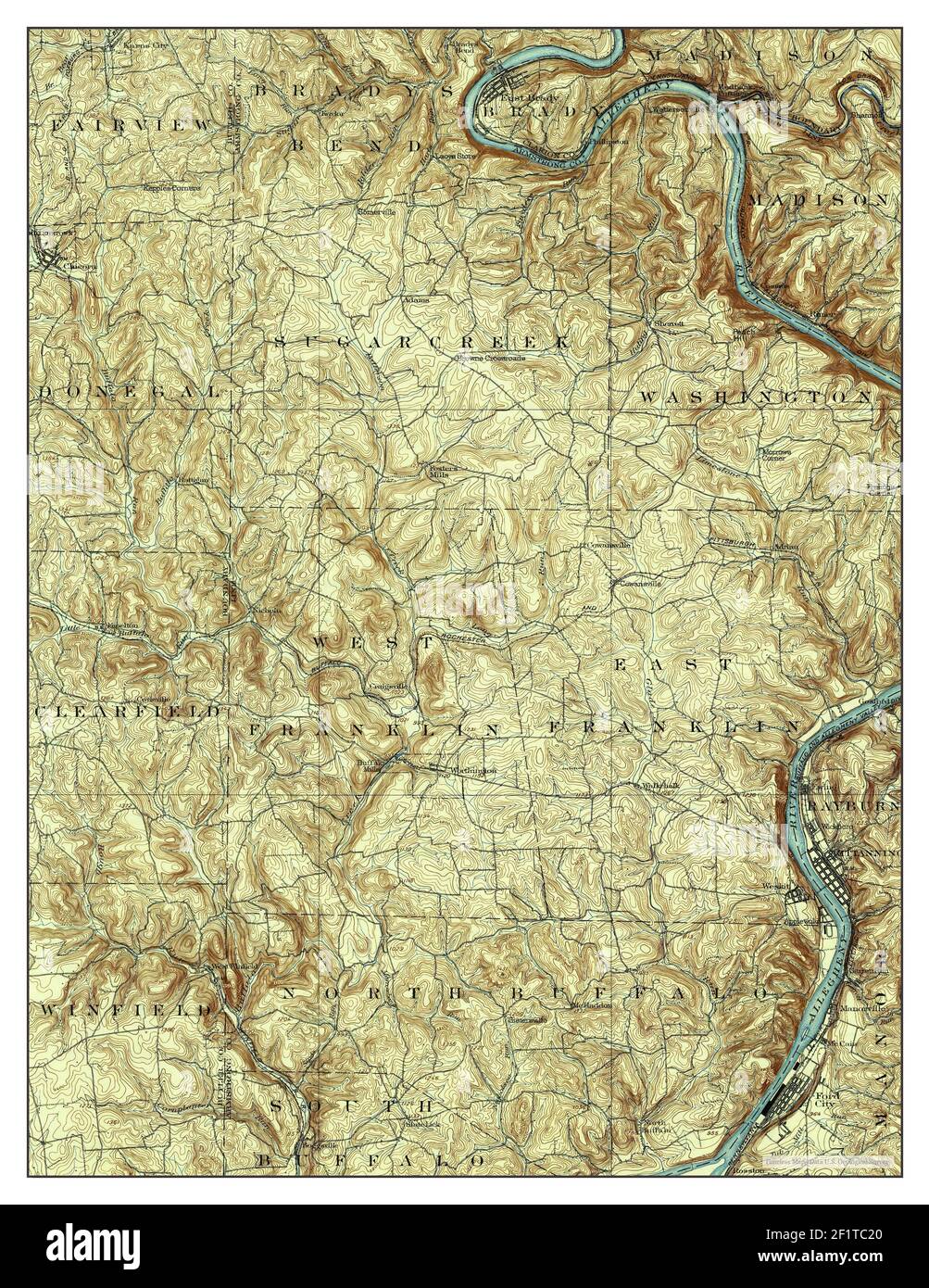 Kittanning, Pennsylvania, map 1902, 1:62500, United States of America ...