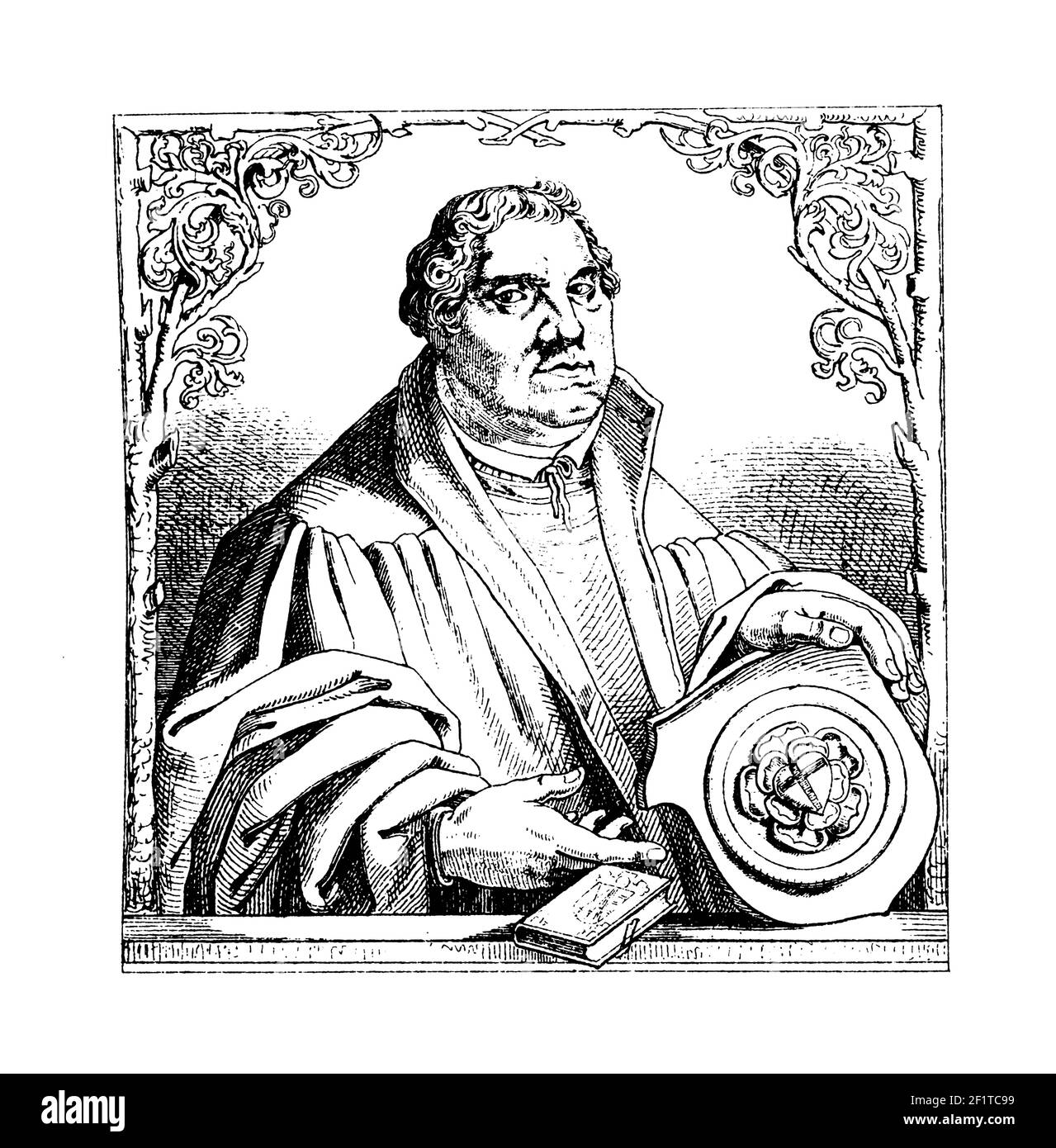 19th century engraving of martin luther Cut Out Stock Images & Pictures ...