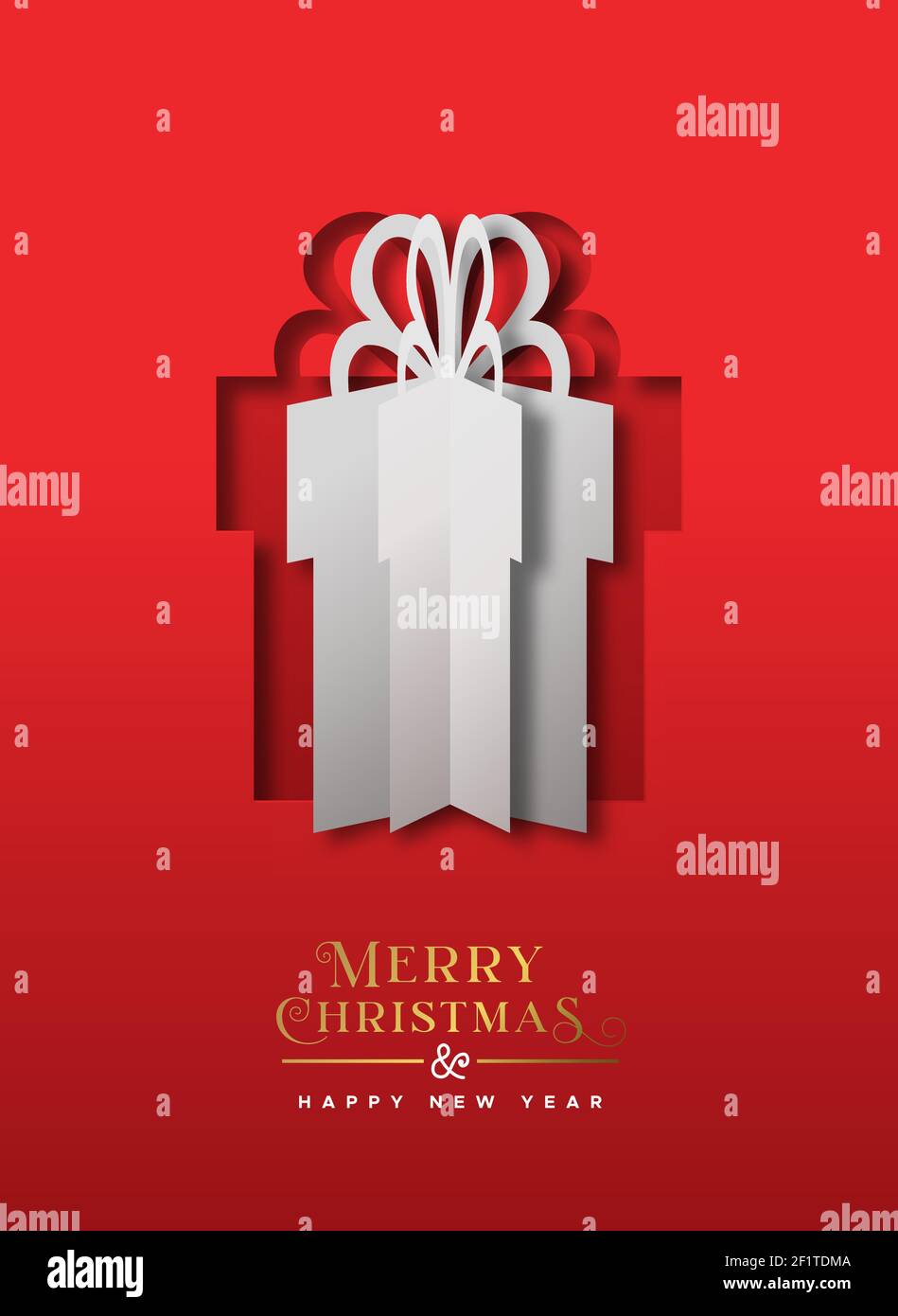 Creative christmas gift card Stock Vector Images - Alamy