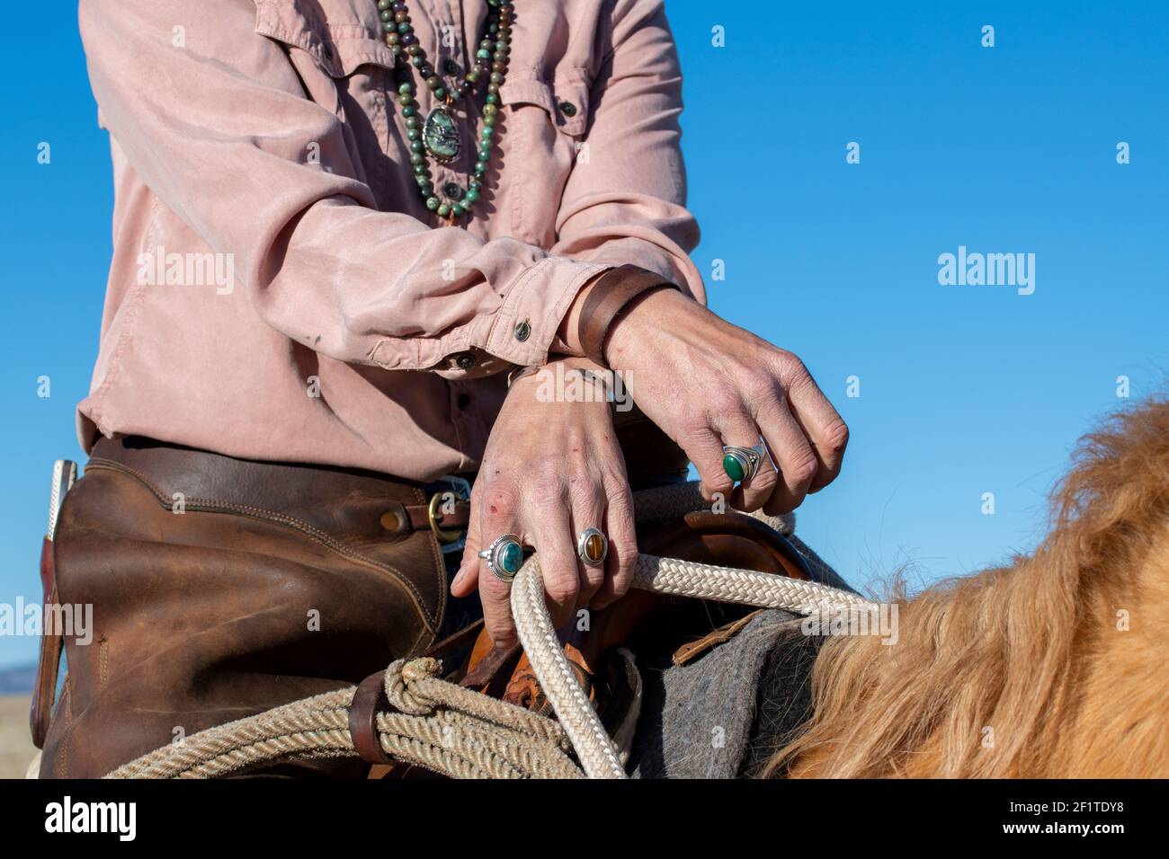 Woman turquoise jewelry hi-res stock photography and images - Alamy