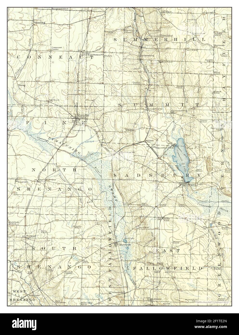 Linesville, Pennsylvania, map 1906, 1:62500, United States of America ...