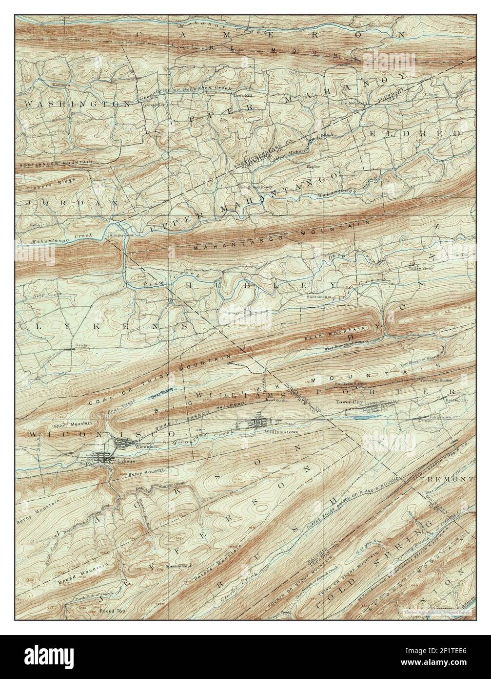 Map of lykens hi-res stock photography and images - Alamy