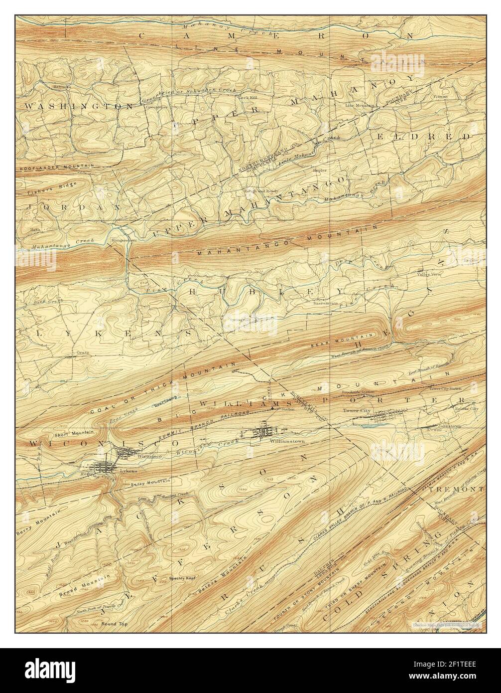 Map of lykens hi-res stock photography and images - Alamy