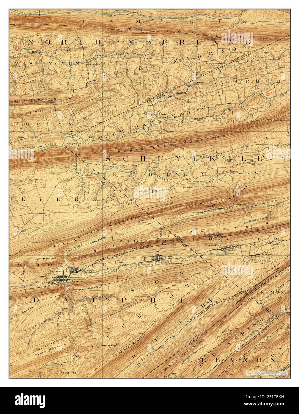 Map of lykens hi-res stock photography and images - Alamy