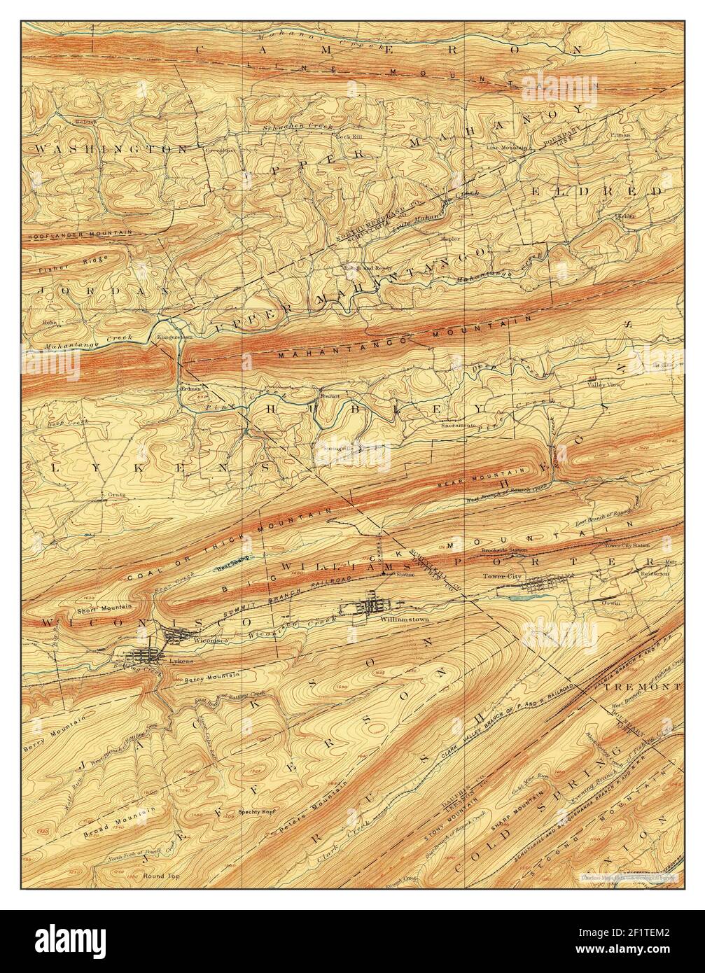 Map of lykens hi-res stock photography and images - Alamy