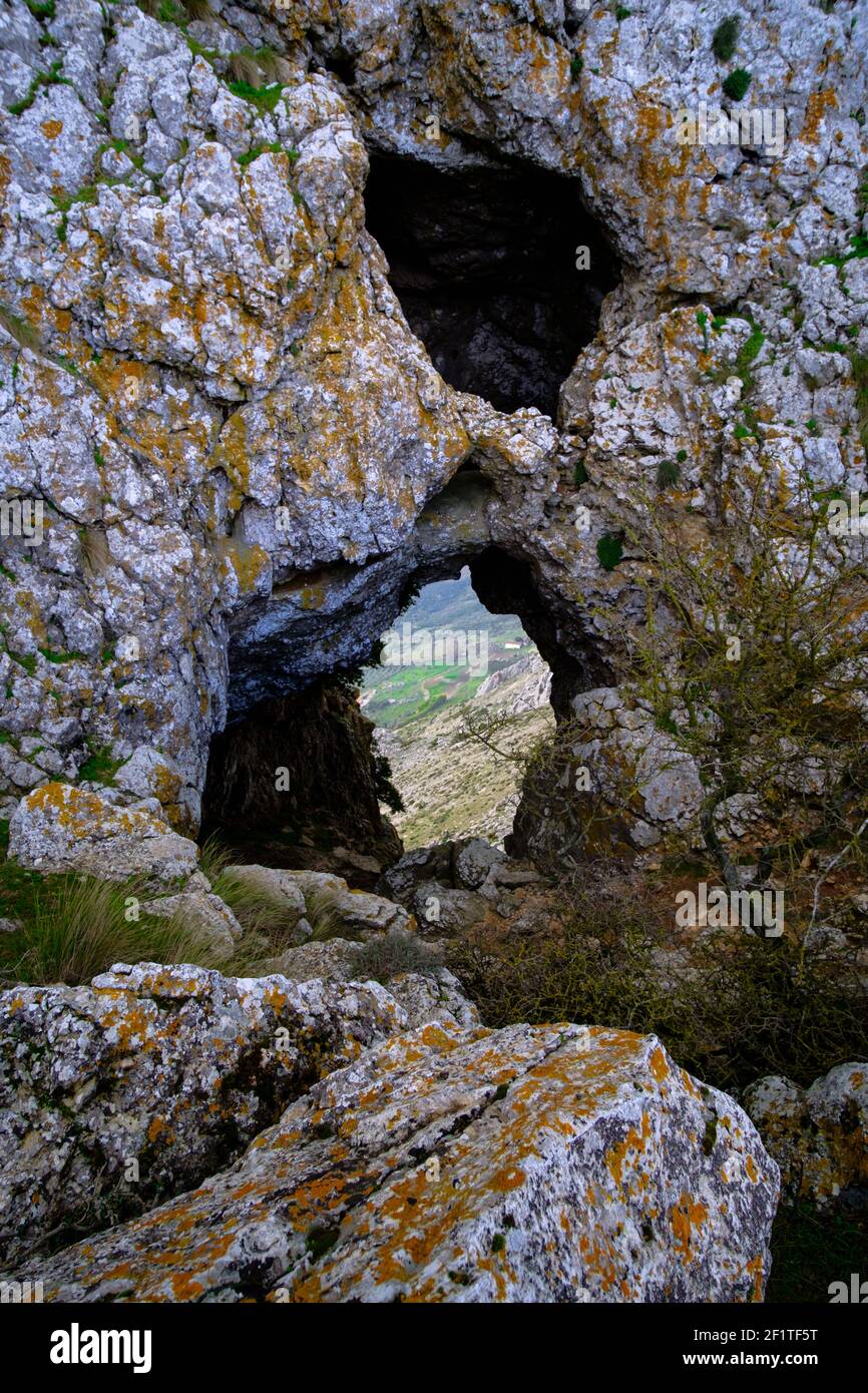 Cueva Orea in the mountain above Zafarraya pass, Andalucía, Spain ...