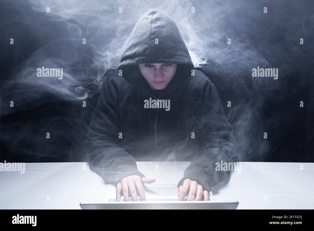 Hacker criminal dark web code malware hi-res stock photography and ...