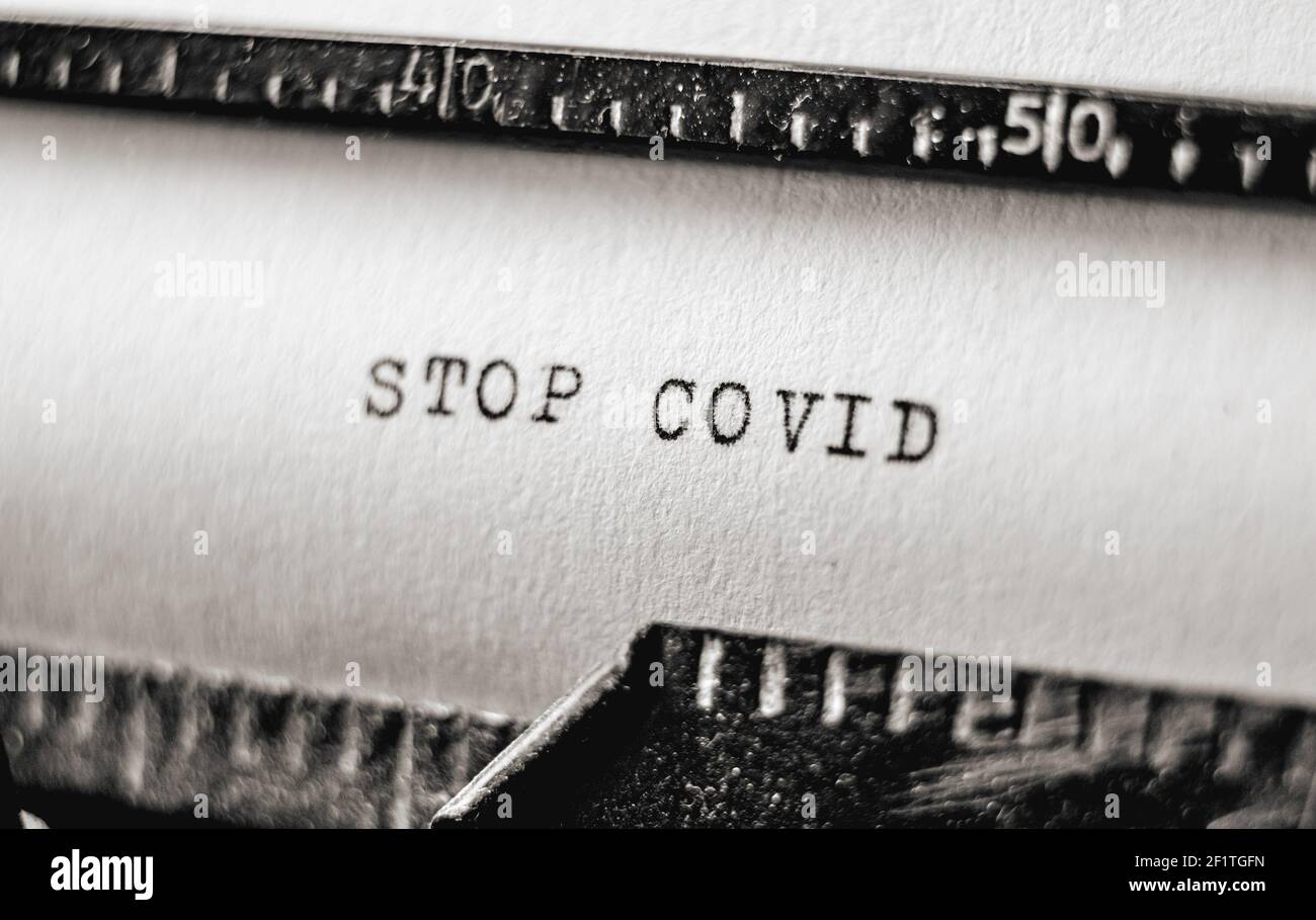 Stop text on vintage hi-res stock photography and images - Alamy