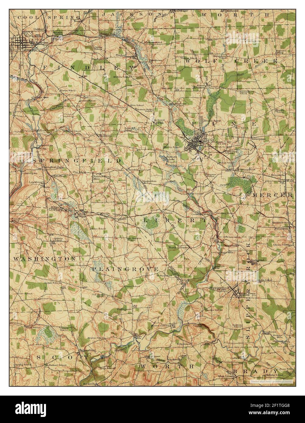1913 pennsylvania map hi-res stock photography and images - Alamy