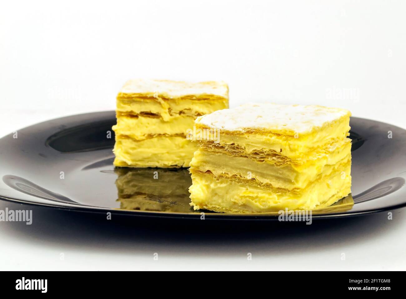 Traditional Balkan and Serbian cremeschnitte, krempita sweet dessert ...