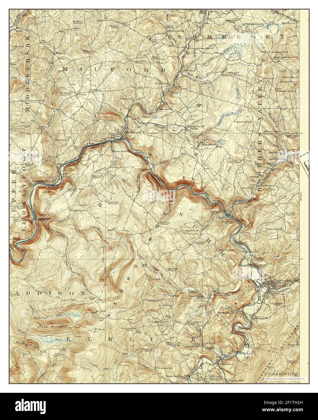 Map of meyersdale hi-res stock photography and images - Alamy