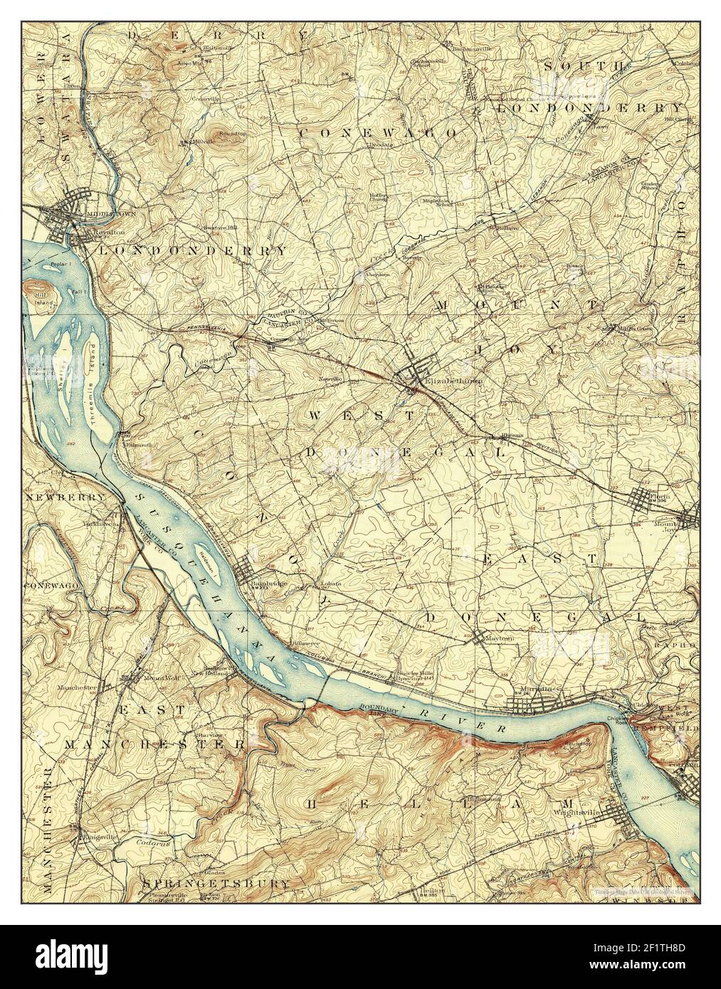 Middletown, Pennsylvania, map 1908, 1:62500, United States of America ...