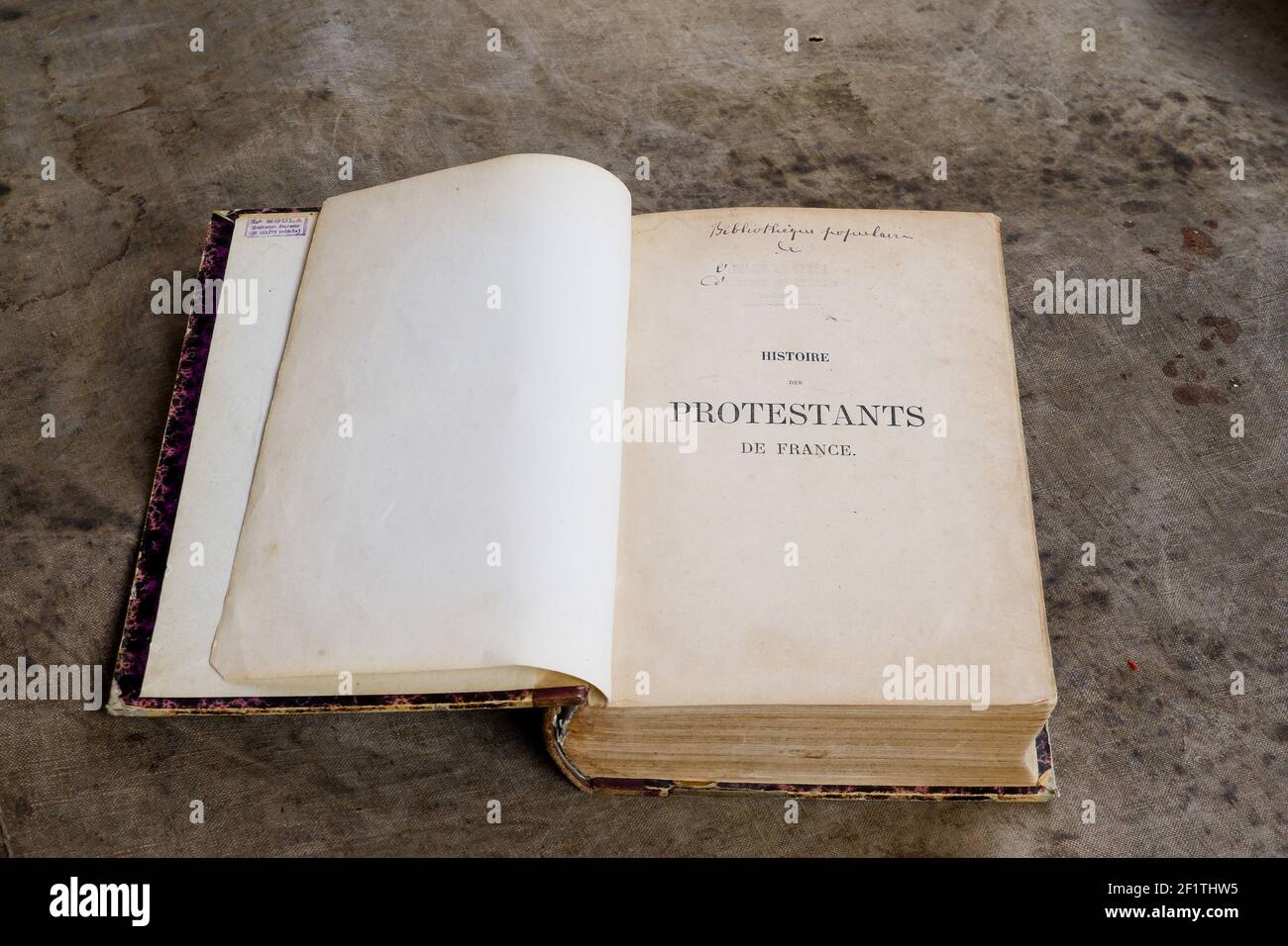 History of the french Protestants, France, 1874 Stock Photo - Alamy